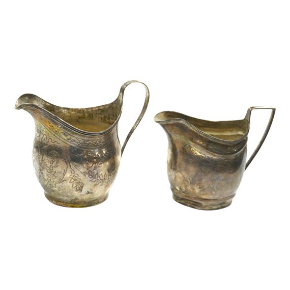 Sheffield | Two George III silver cream jugs (1805) | MutualArt
