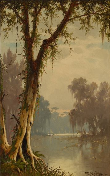 Joseph Rusling Meeker | A Louisiana Bayou (1887) | MutualArt