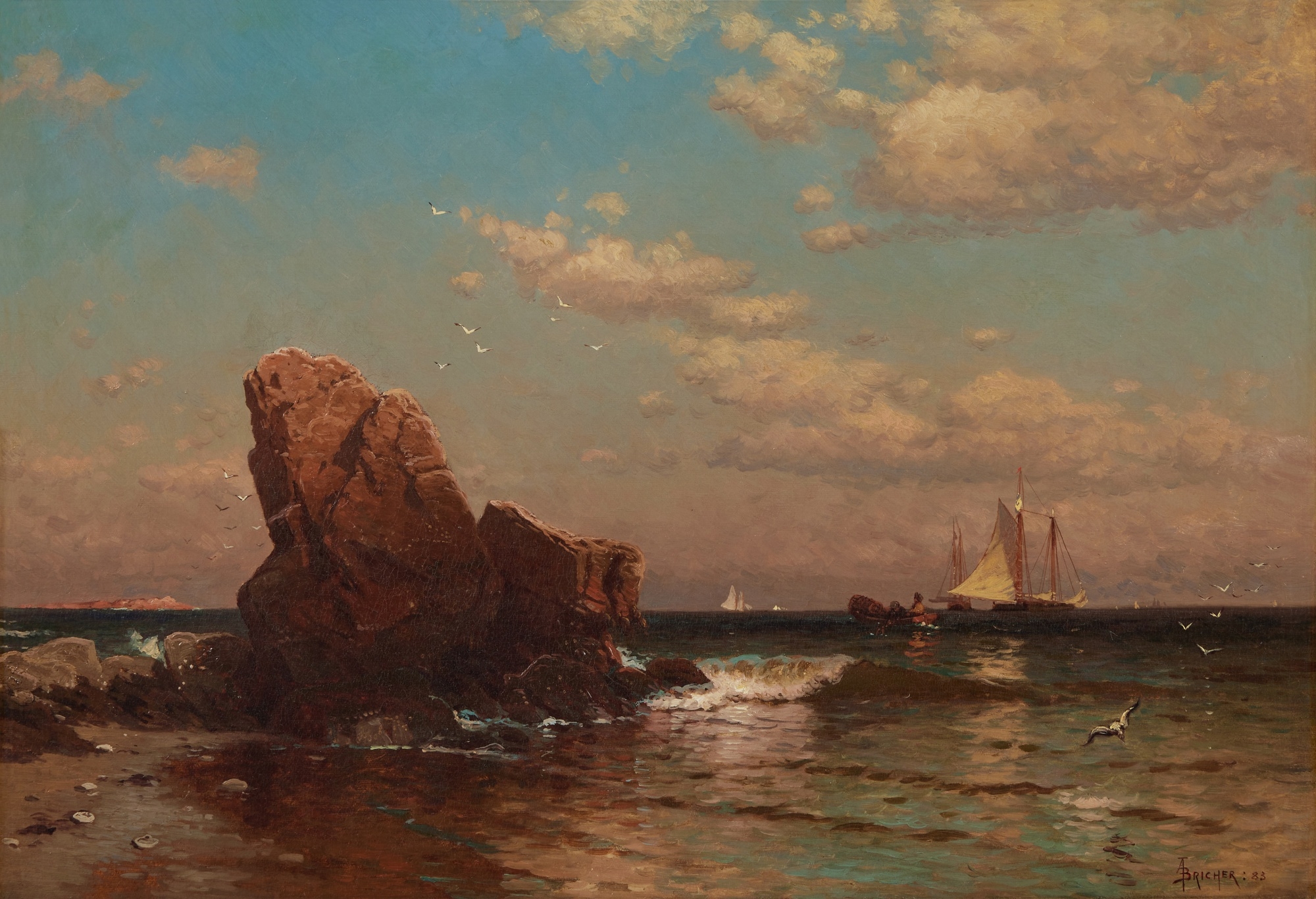 Alfred Thompson Bricher | By the Shore (1883) | MutualArt