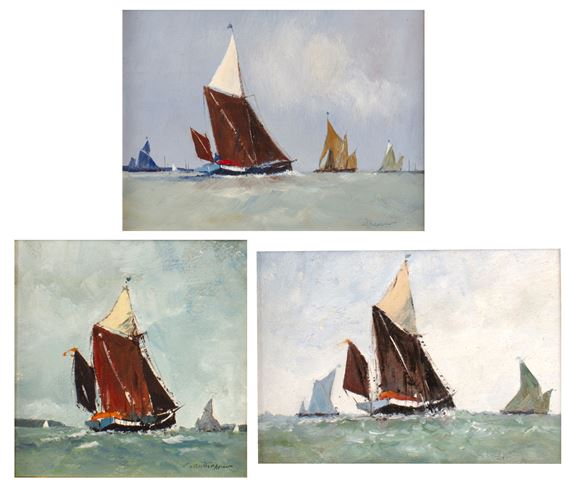David Gapper | 'Barge on choppy waters' | MutualArt