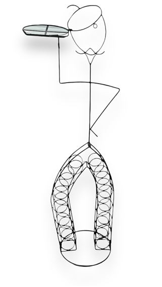 John Risley | After JOHN RISLEY French Waiter Wine Rack | MutualArt