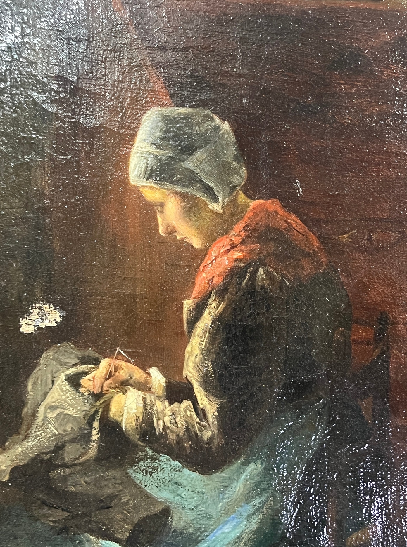 David de la Mar | A DAVID DE LA MAR Oil on Canvas Portrait of a Woman ...