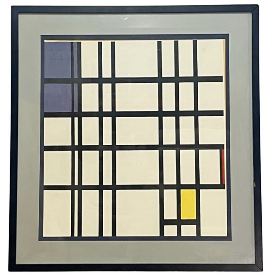 Piet Mondrian | A Study of Rhythm of Black Lines | MutualArt