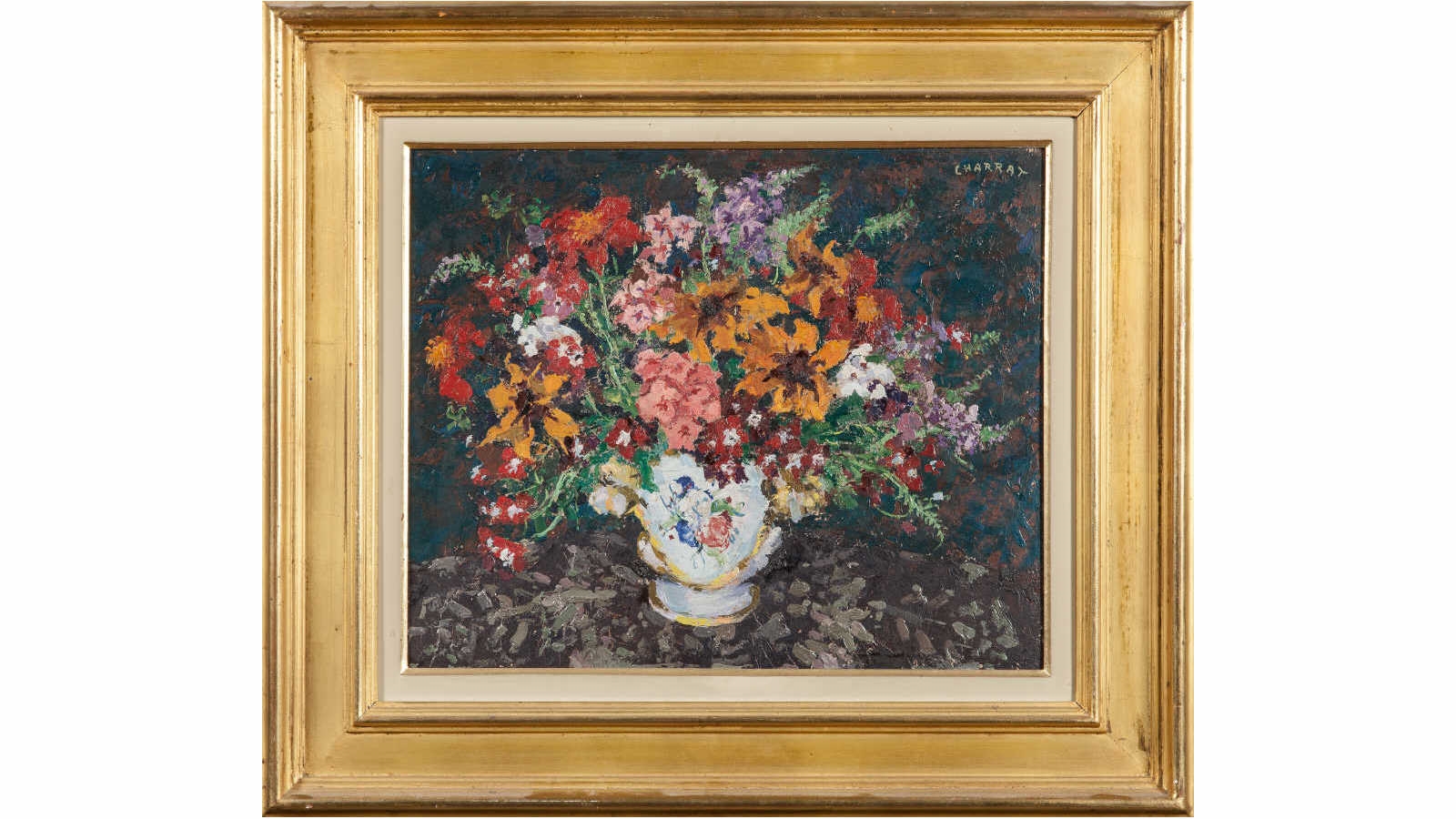Louis Charrat | Louis CHARRAT (1903-1971) Bouquet de fleur. Huile sur ...