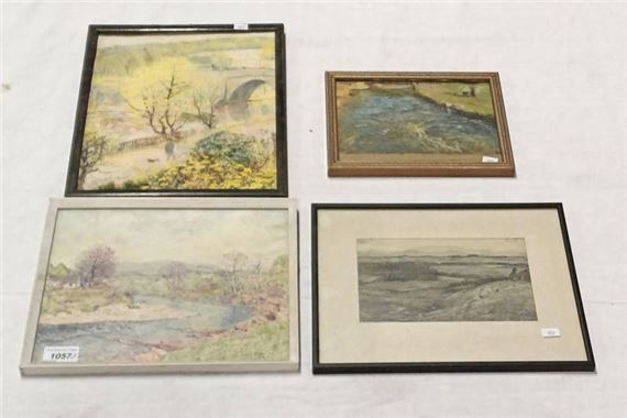 David Waterson | 'bend of the esk with cottage' | MutualArt