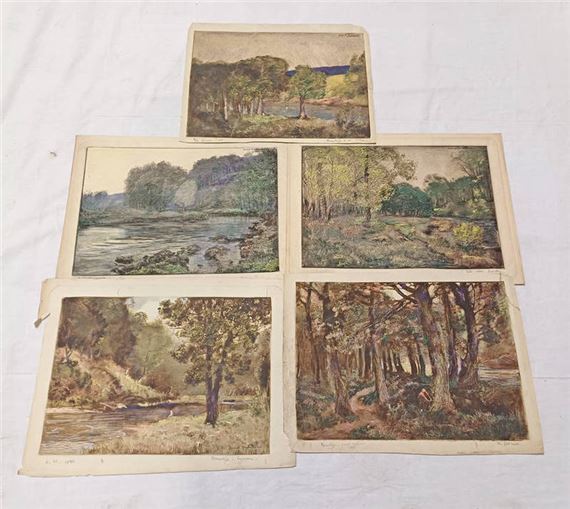 David Waterson | 'river scenes on the esk & brechin' | MutualArt