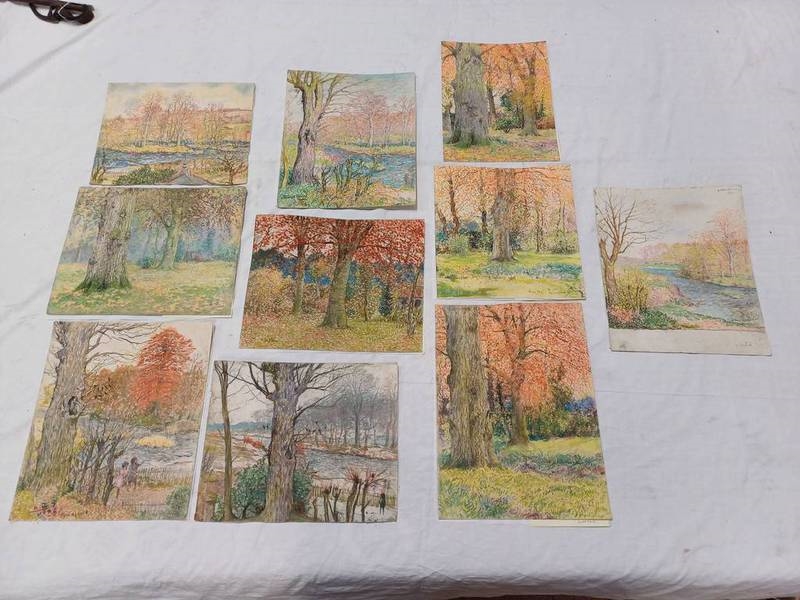 David Waterson | bridend garden trees 1 signed | MutualArt