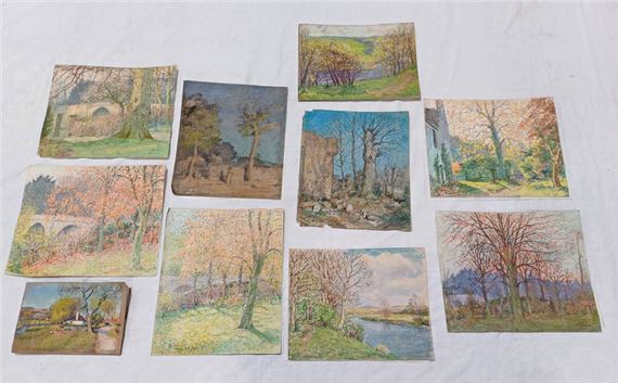 David Waterson | riverside on the esk 3 signed | MutualArt