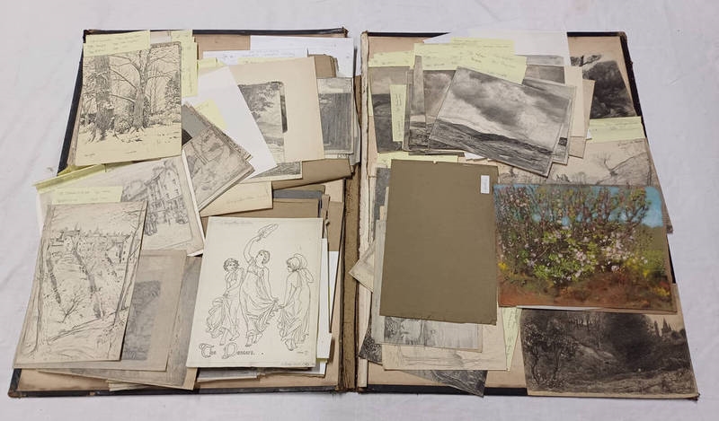 David Waterson | folio of pastels of the esk | MutualArt