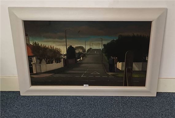 Alan Connell | york road & hill compass gallery label to reverse framed ...