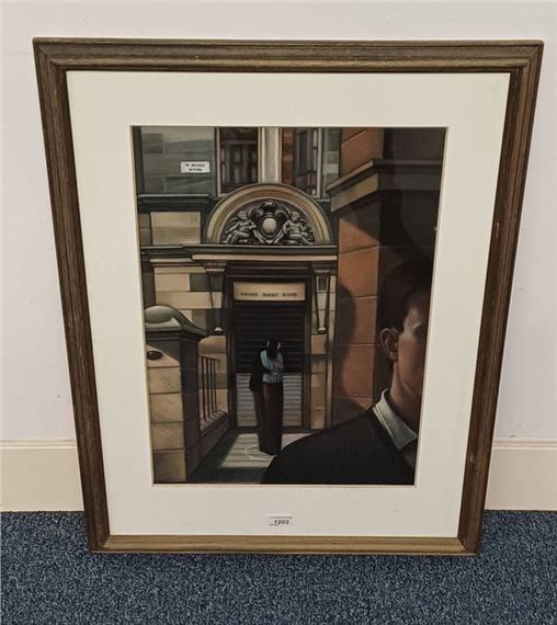 Alan Connell | figures & angels bearing compass gallery label to ...