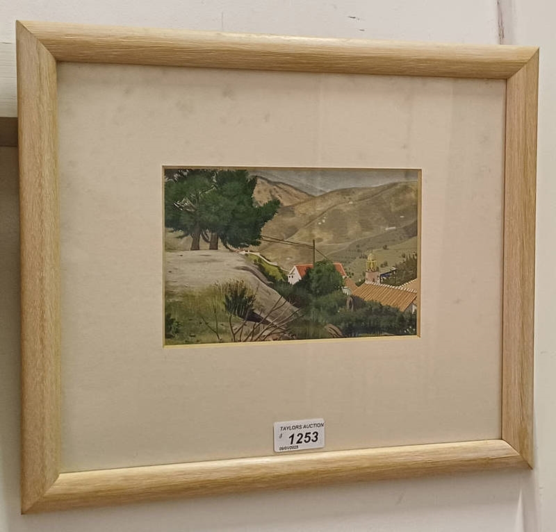 Alan Connell | view of competa compass gallery label to reverse framed ...