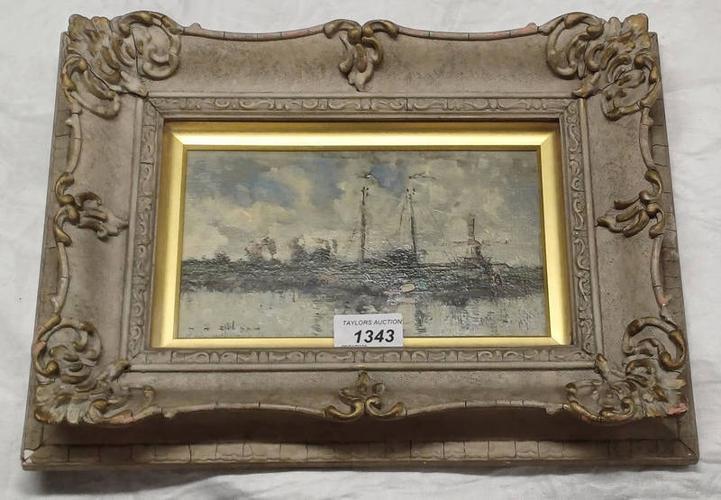 William Alfred Gibson | William alfred gibson 'a dutch waterway' signed ...