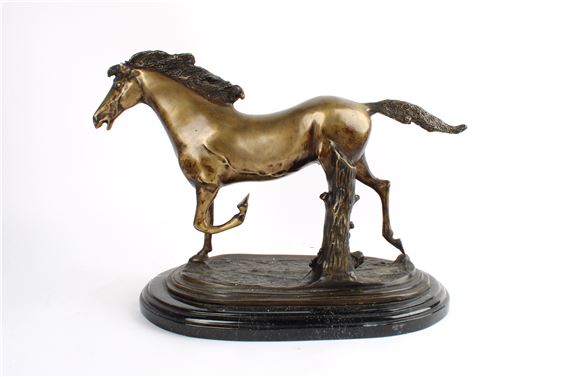 Pierre-Jules Mene | A Bronze Horse Figure After P J Mene (Late 20th ...