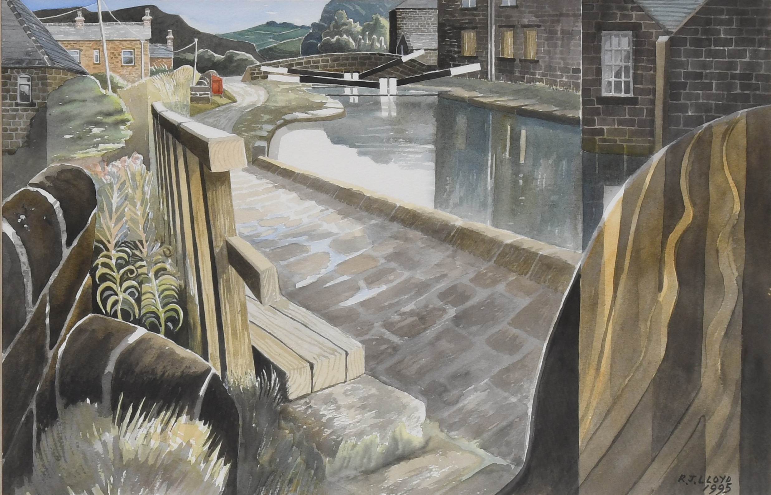 Reginald James Lloyd | Overflow, Rochdale Canal (1995) | MutualArt