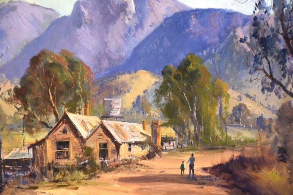 Wykeham Perry | Wykeham Perry. Farmhouse. Oil on canvas | MutualArt