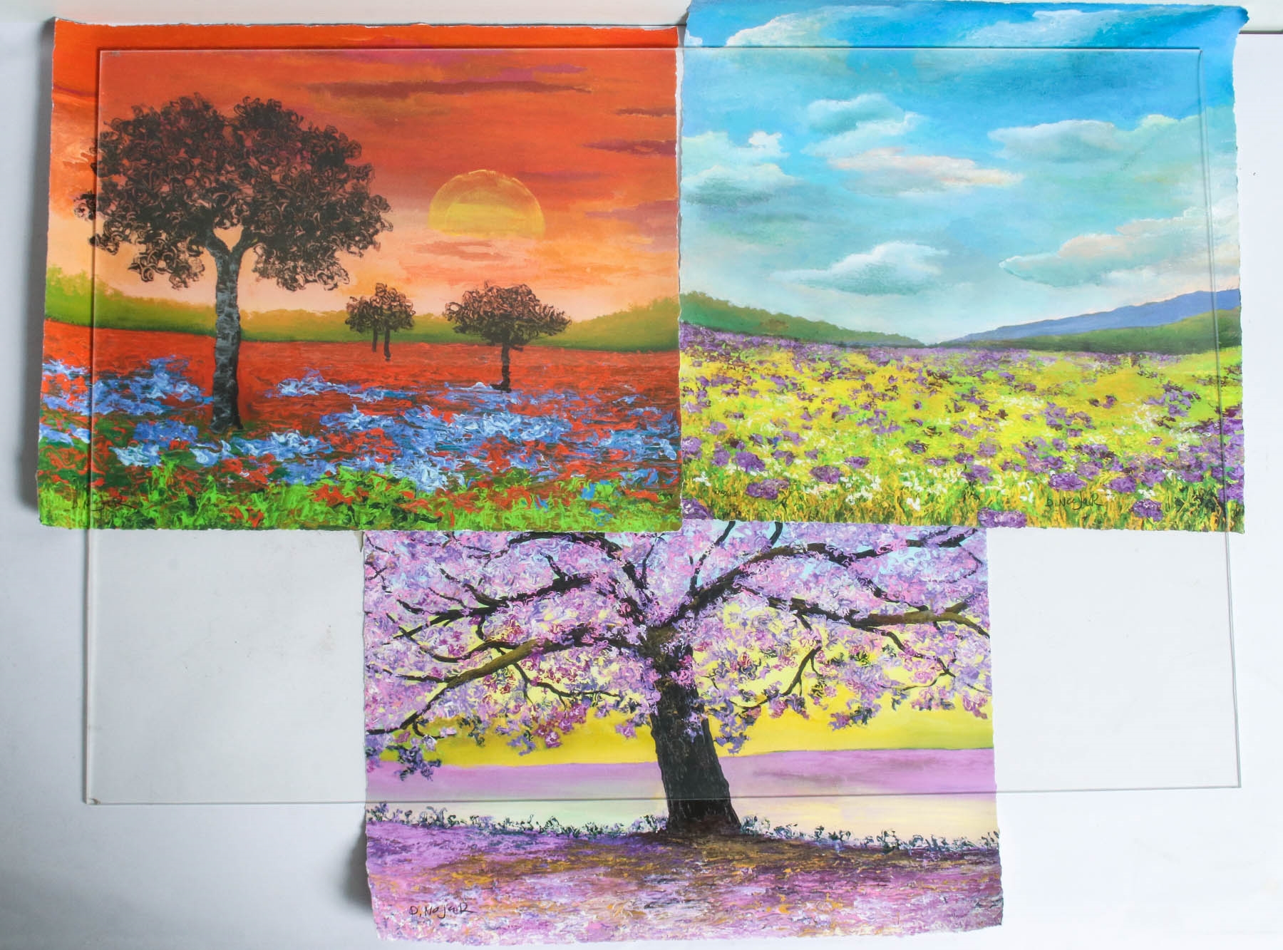 David Najar | three limited edition coloured giclee prints on paper ...