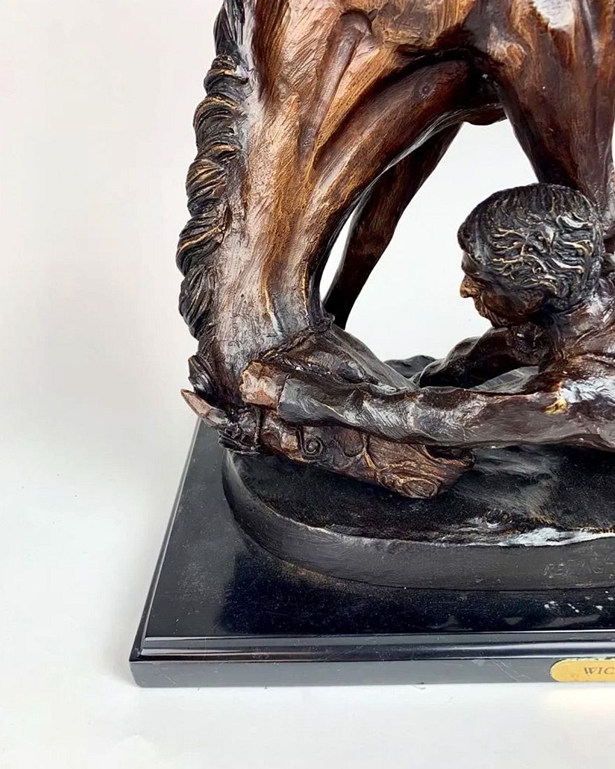 Frederic Remington | Wicked Pony, Large/Heavy Bronze Statue signed ...