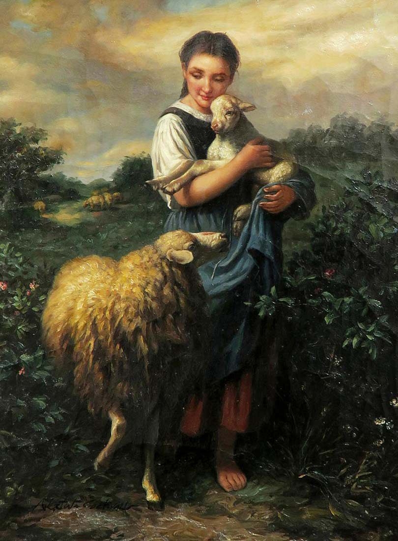 Russian School | The Shepherdess | MutualArt