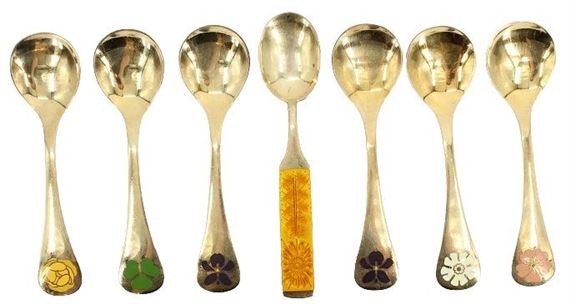 Sterling | 7) Sterling Danish Spoons | MutualArt