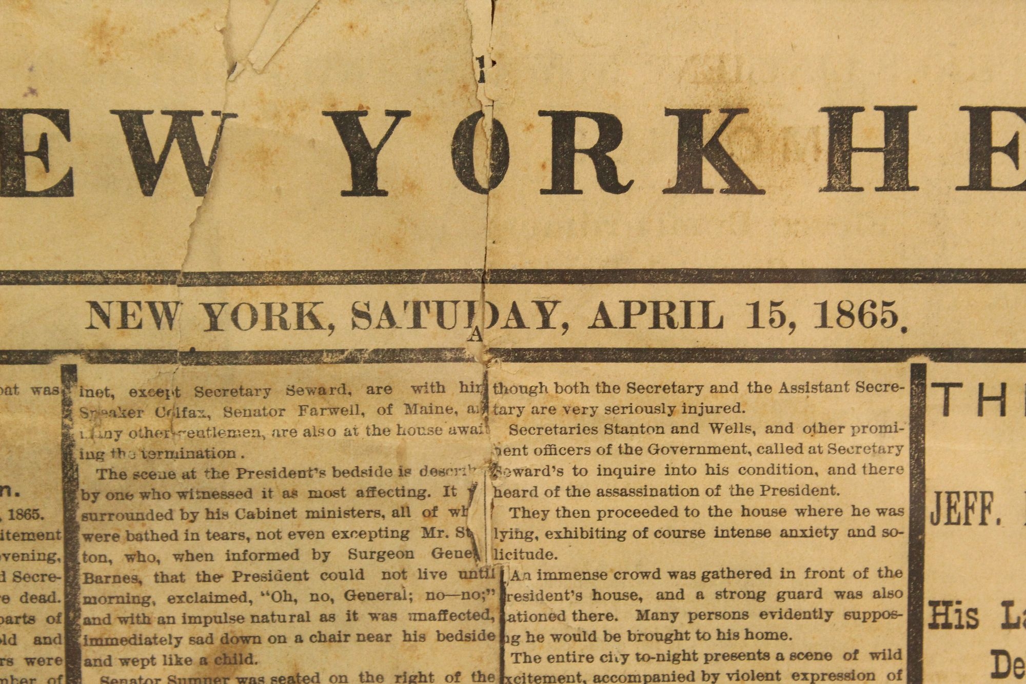 Abraham Lincoln | Abraham Lincoln Assassination The New York Herald ...