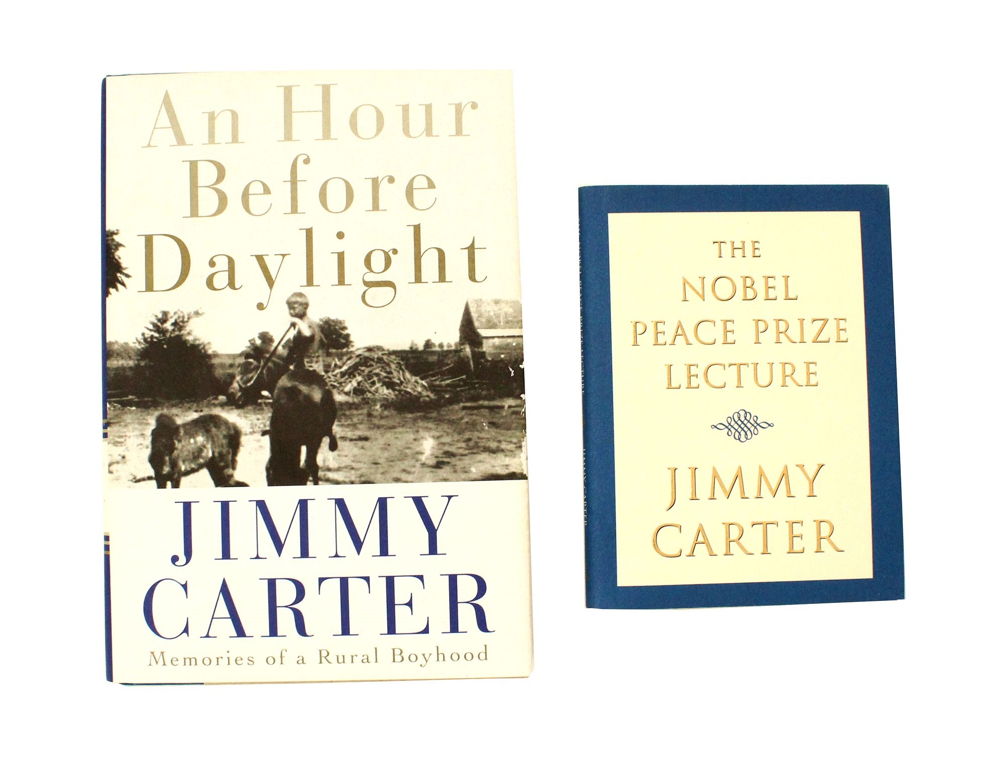 Jimmy Carter | 2) Signed Jimmy Carter Books: An Hour Before Daylight ...