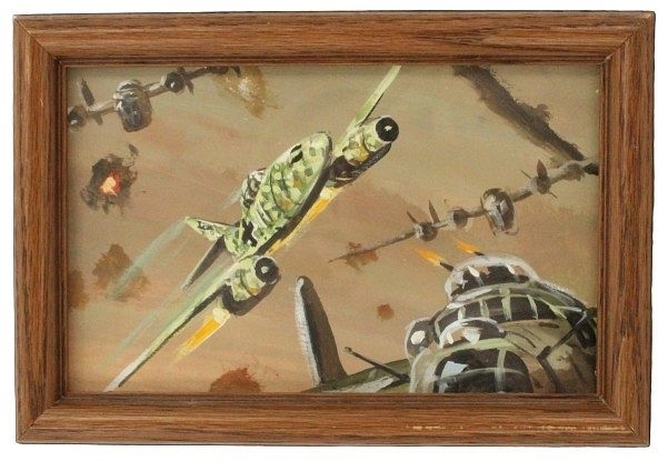 John Steel | John Steel (1921-1998) American, Gouache on Board | MutualArt