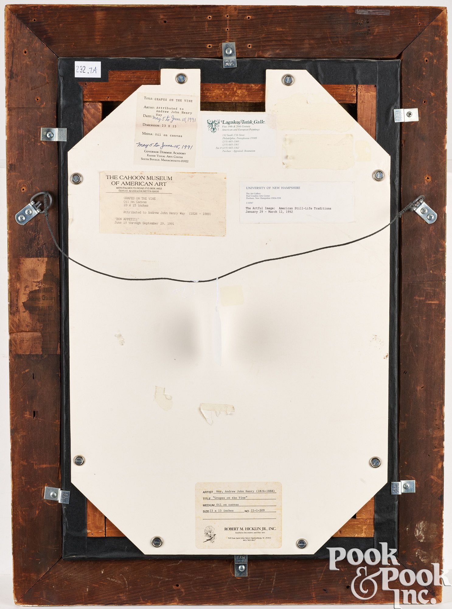 Andrew John Henry Way | Andrew John Henry Way oil grapes on the vine ...