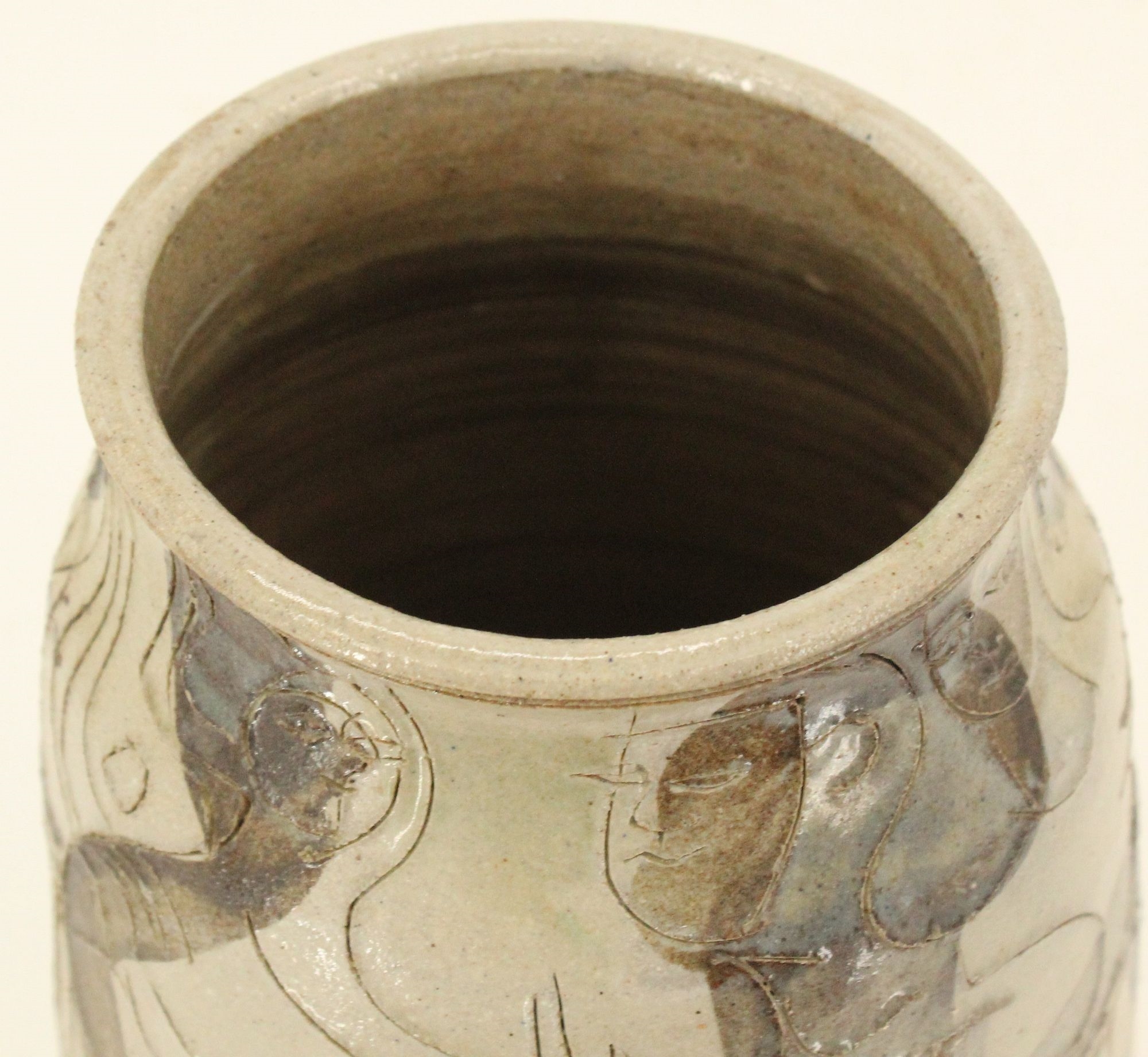 Charles Counts | Charles Counts Hand-Painted Pottery Vase (1987 ...