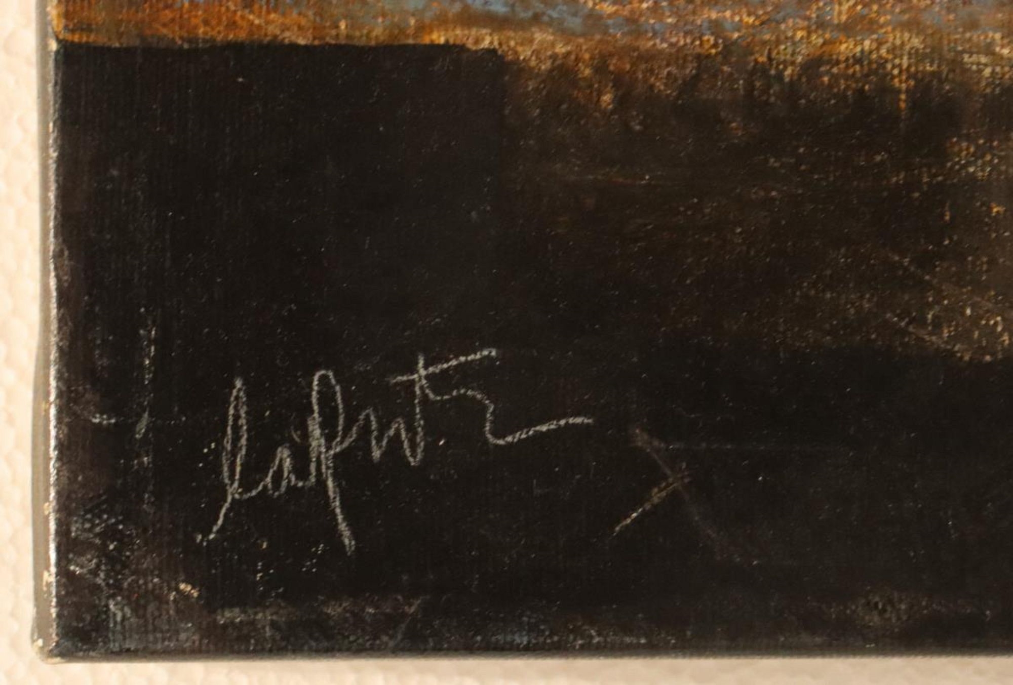 Andre Laporte | G. Andre LaPorte Architectural Abstract Painting (1980 ...