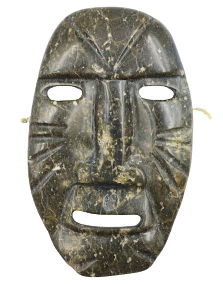 Eyeetsiak Peter | Inuit Stone Mask by Attachie Peter of Cape Dorset ...