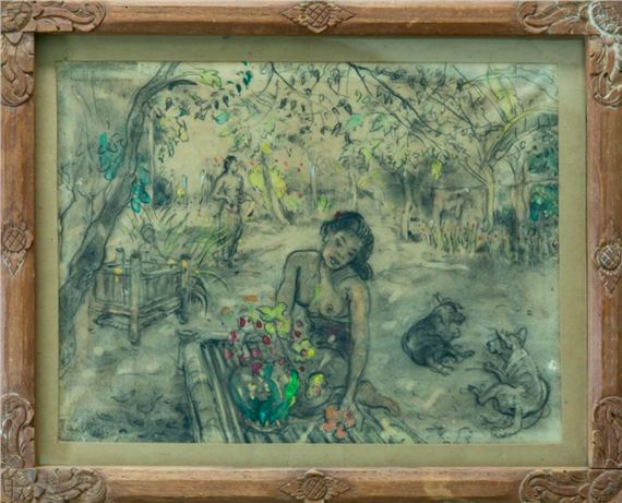 Adrien Jean Le Mayeur de Merprés | Ni Pollok in Sanur Garden | MutualArt
