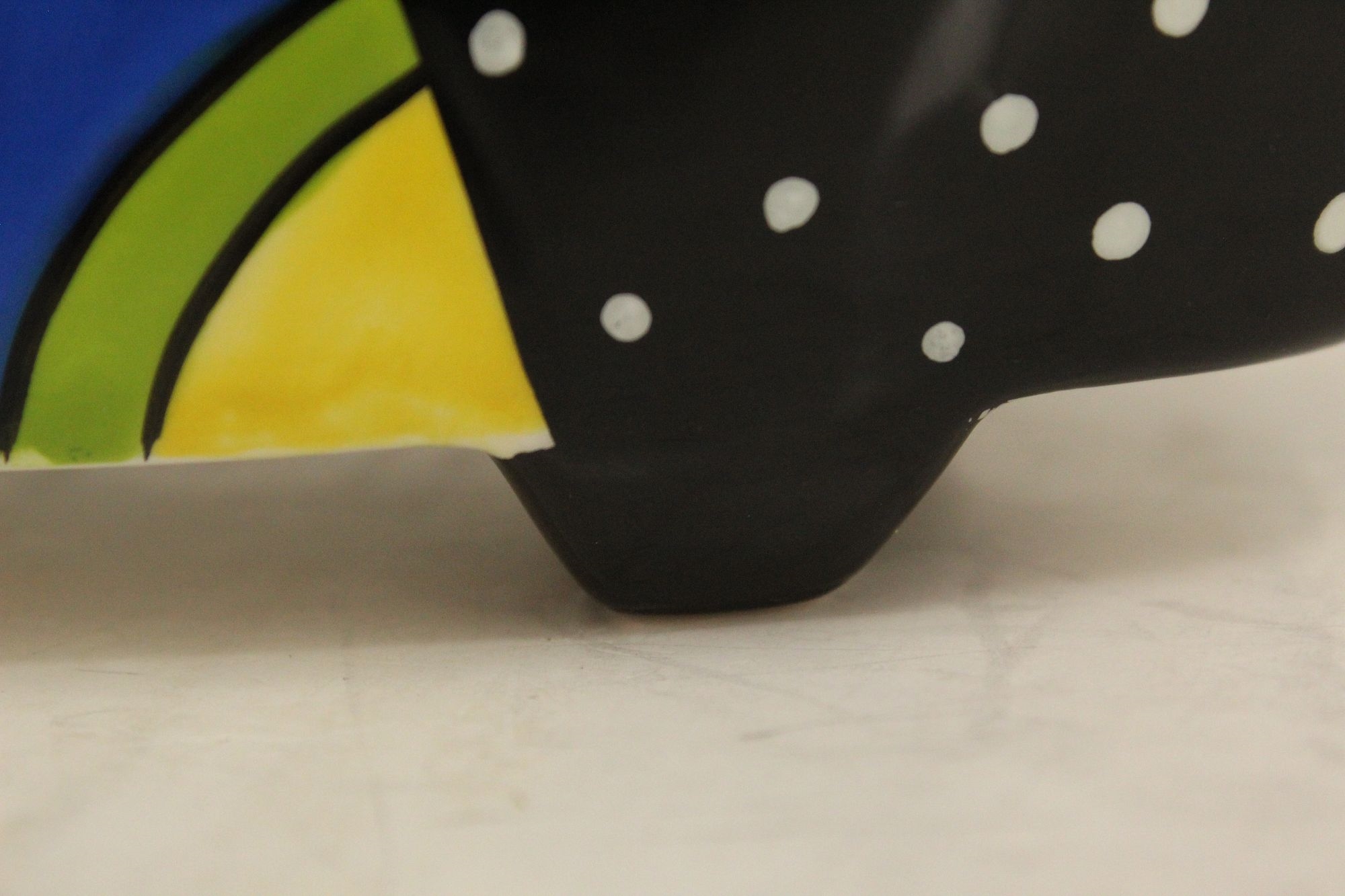 Romero Britto | Circular Motion Romero Britto Style Art Pottery Pitcher ...