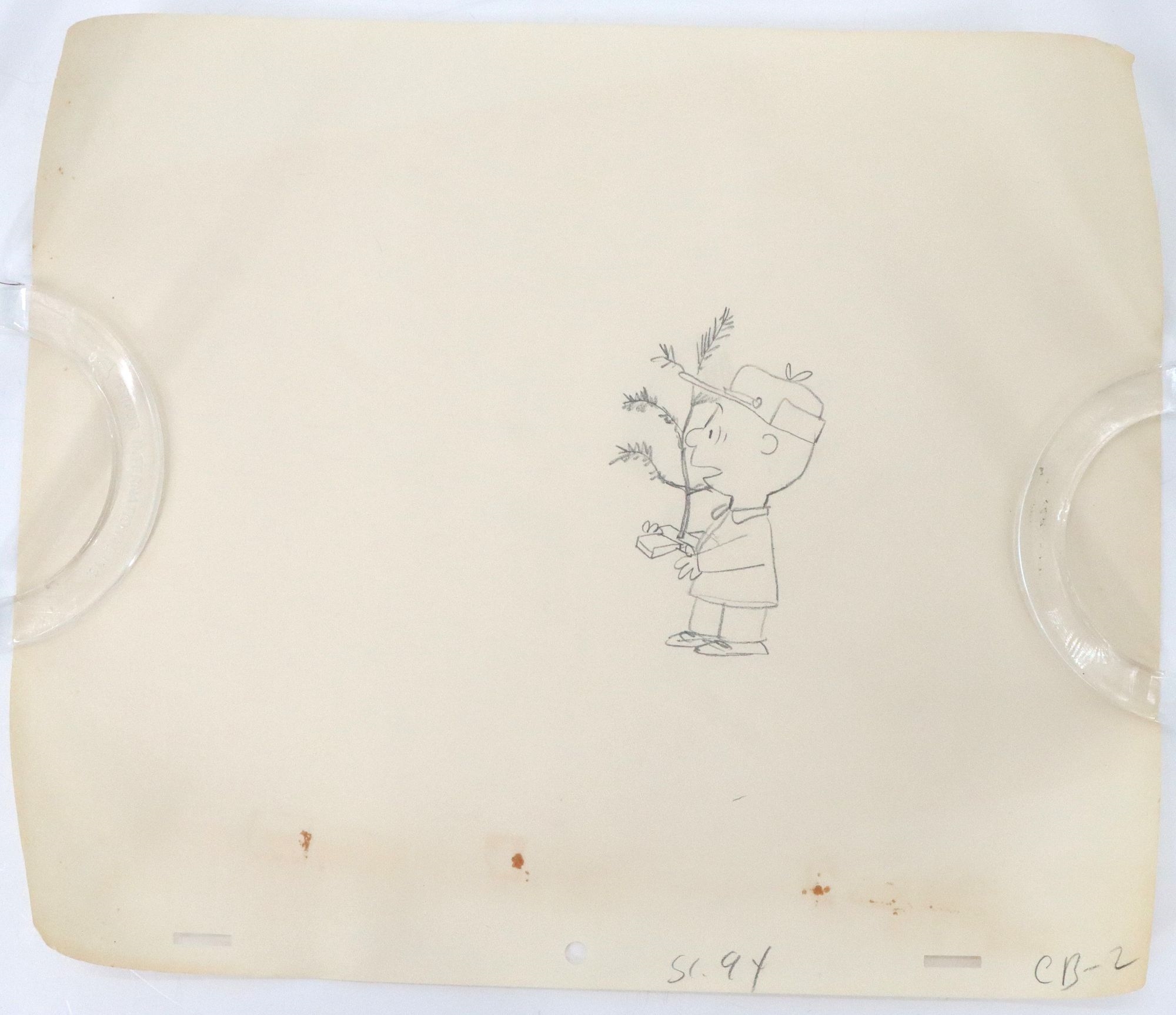 Reuben Timmins | Rare Charlie Brown Christmas Tree Drawing/ Artist ...