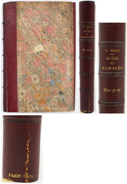 Victor Rojas | Book Signed By Victor Hugo To George Sand, Ruban B ...