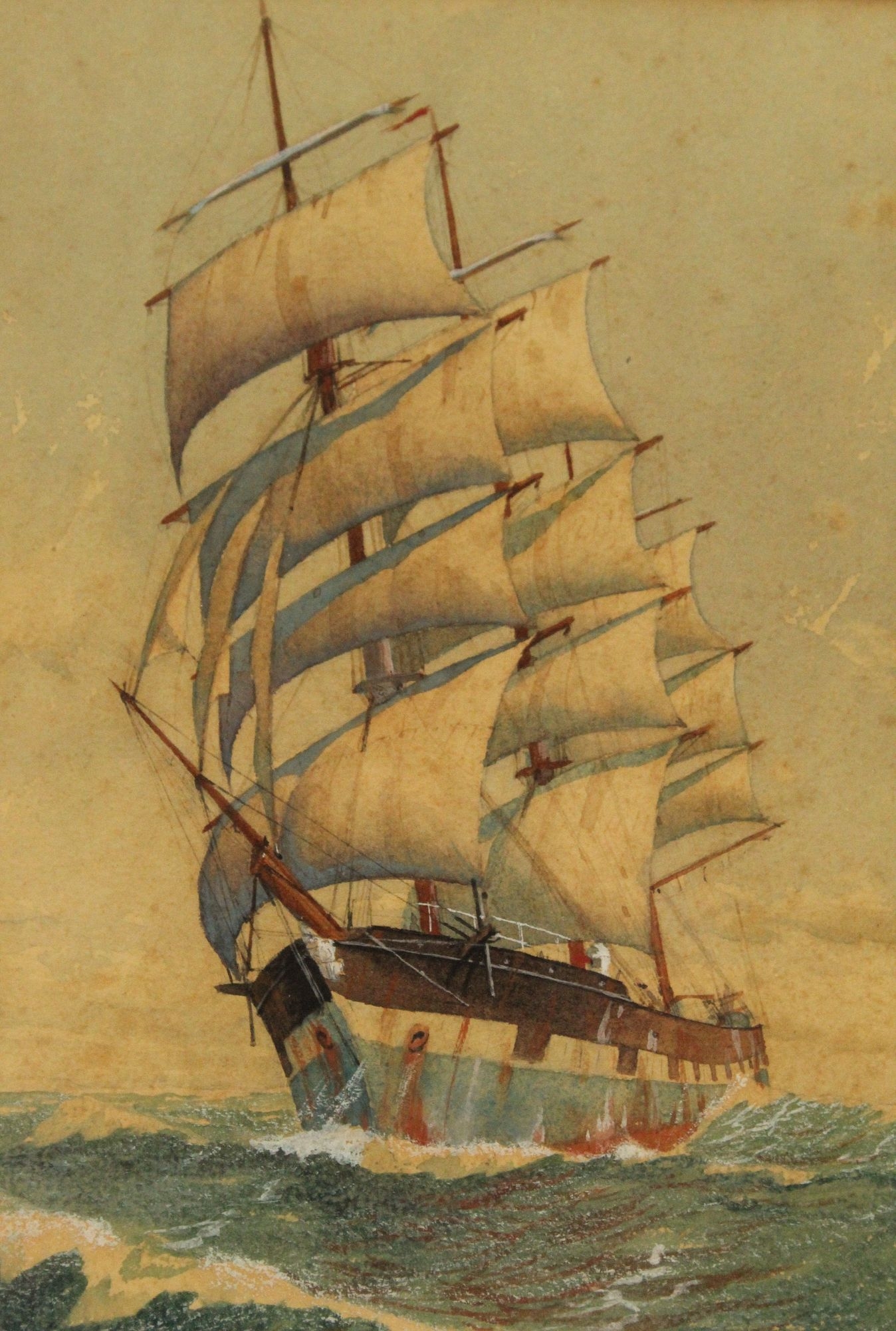 Charles Rosner | Charles Rosner (1894-1975) Nautical Gouache (1996 ...