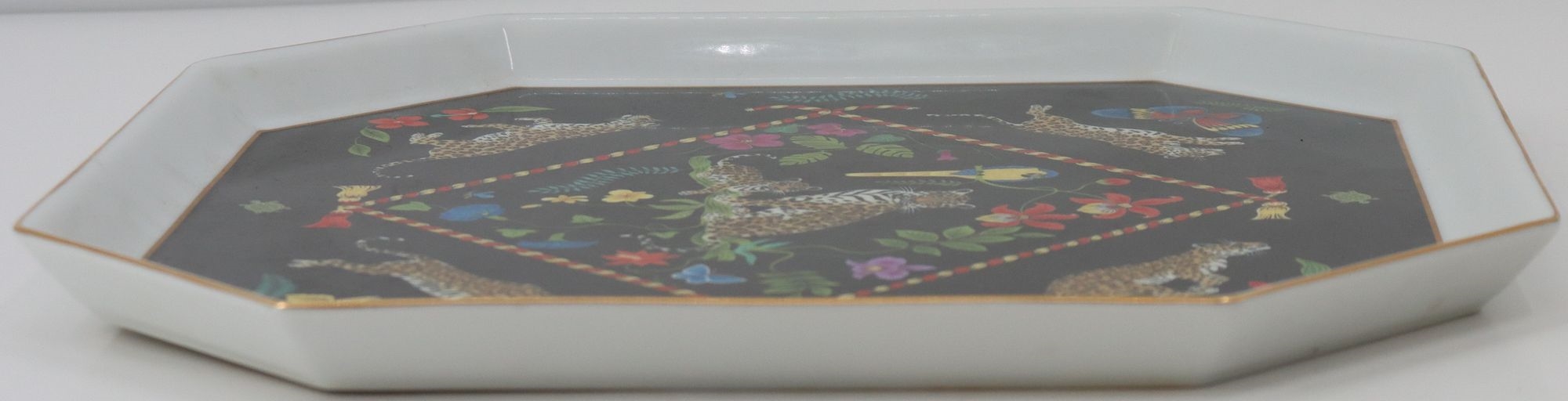 Lynn Chase | Jungle Jaguar Lynn Chase Octagon Platter | MutualArt