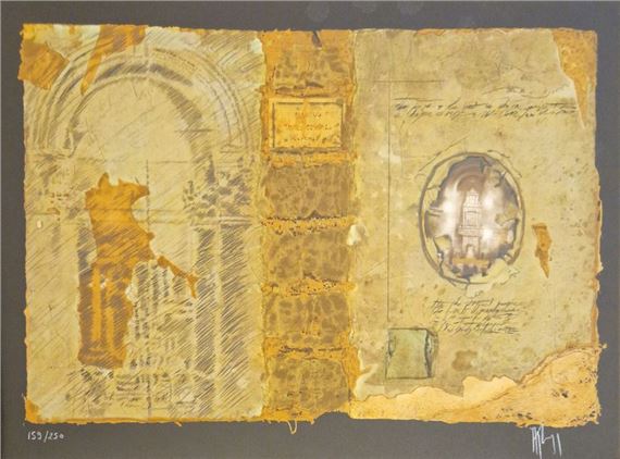 Alain Kleinmann | 1953) Le livre du lieu Color lithograph, 159/250 ...