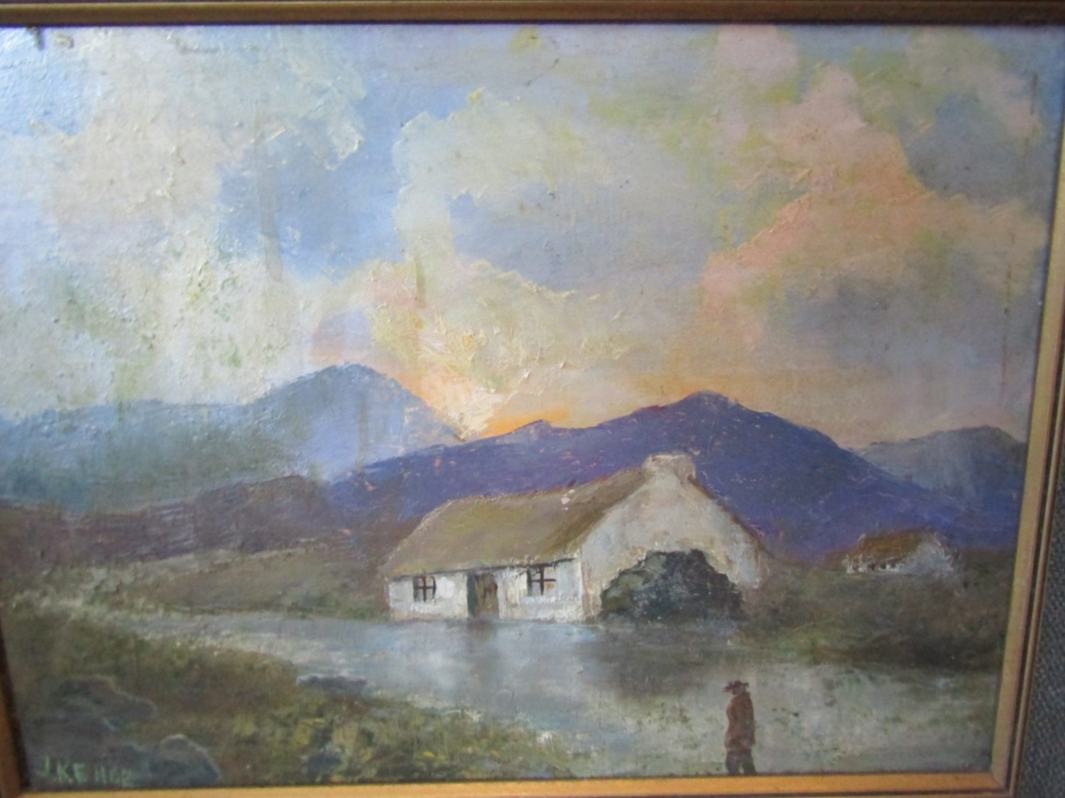 James Kehoe | Connemara Scene with Cottage and Turf Stack | MutualArt