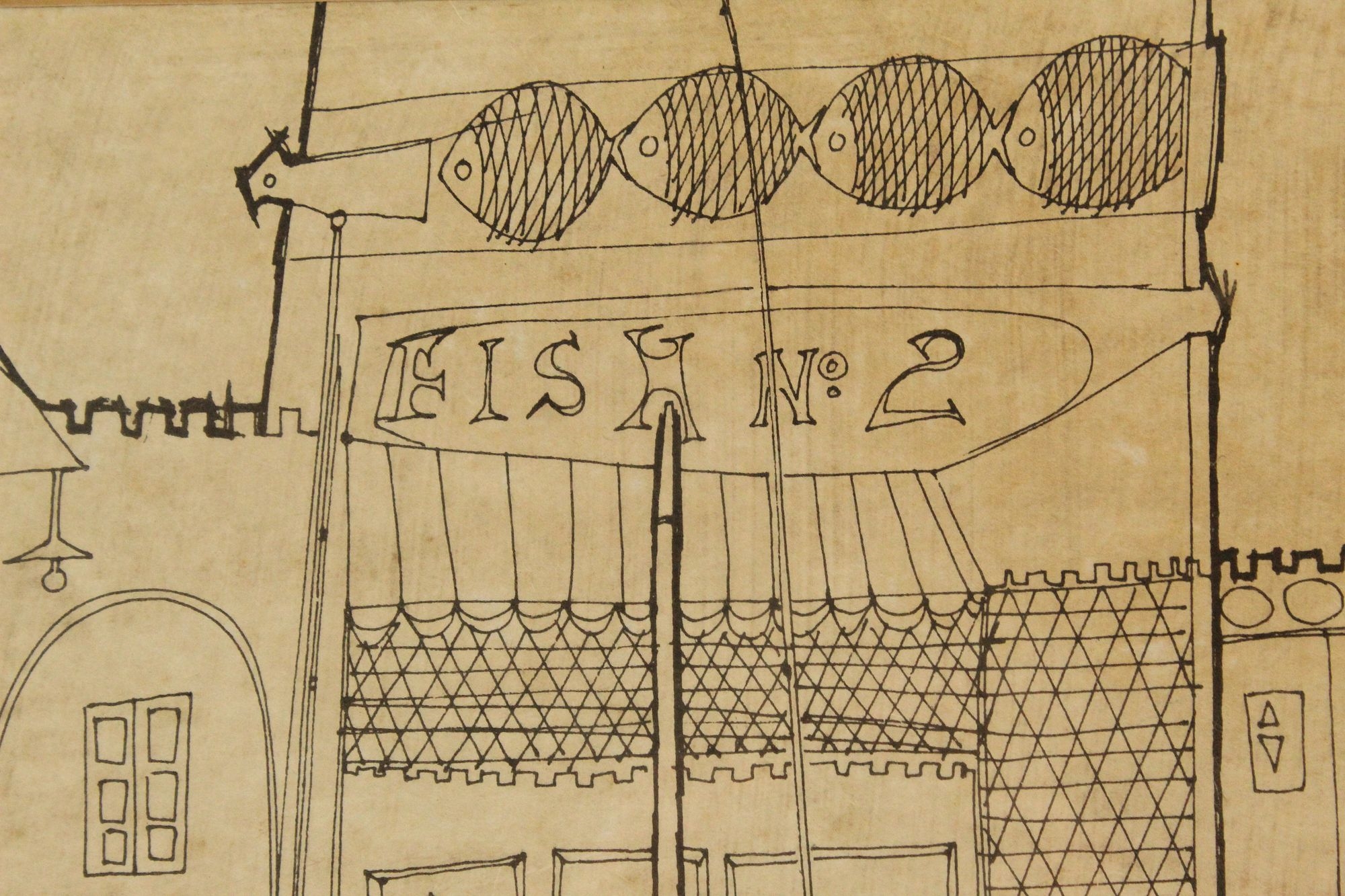 Win Ng | Win Ng (1936-1991) American, Ink Drawing (1455) | MutualArt