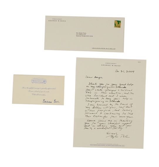 George W. Bush | Personal Signed and Handwritten letter from George W ...