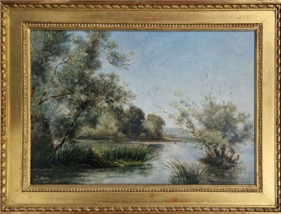 René Paul Huet | The Waters of Vernon, | MutualArt