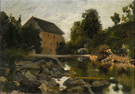 Louis Guy | House by the water (1824 - 1888) | MutualArt