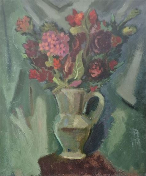 Robert Simon | Red Roses and Geraniums (1888 - 1961) | MutualArt