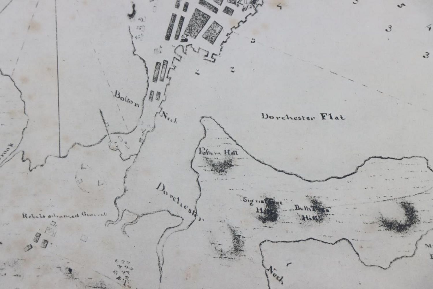 Charles River | Revolutionary War Map of Boston, July 1775 (25) | MutualArt