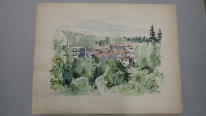 Pierre Pages | Vue d'une ville industrielle | MutualArt
