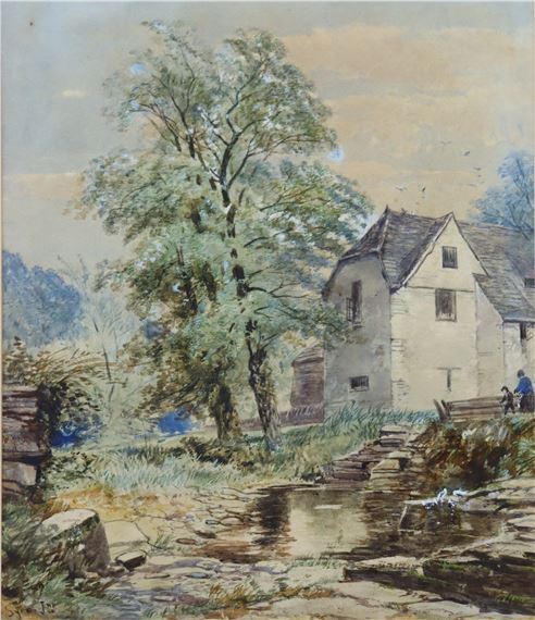 John Syer | A mill on the river Frome | MutualArt