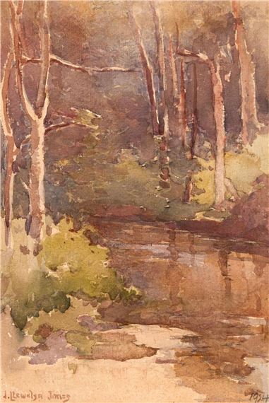 J. Llewellyn Jones | River Scene, 1924 (1924) | MutualArt