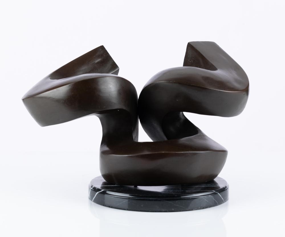 Modern School | 'Modern Design'', bronze statue on marble base, 27 x 40 ...