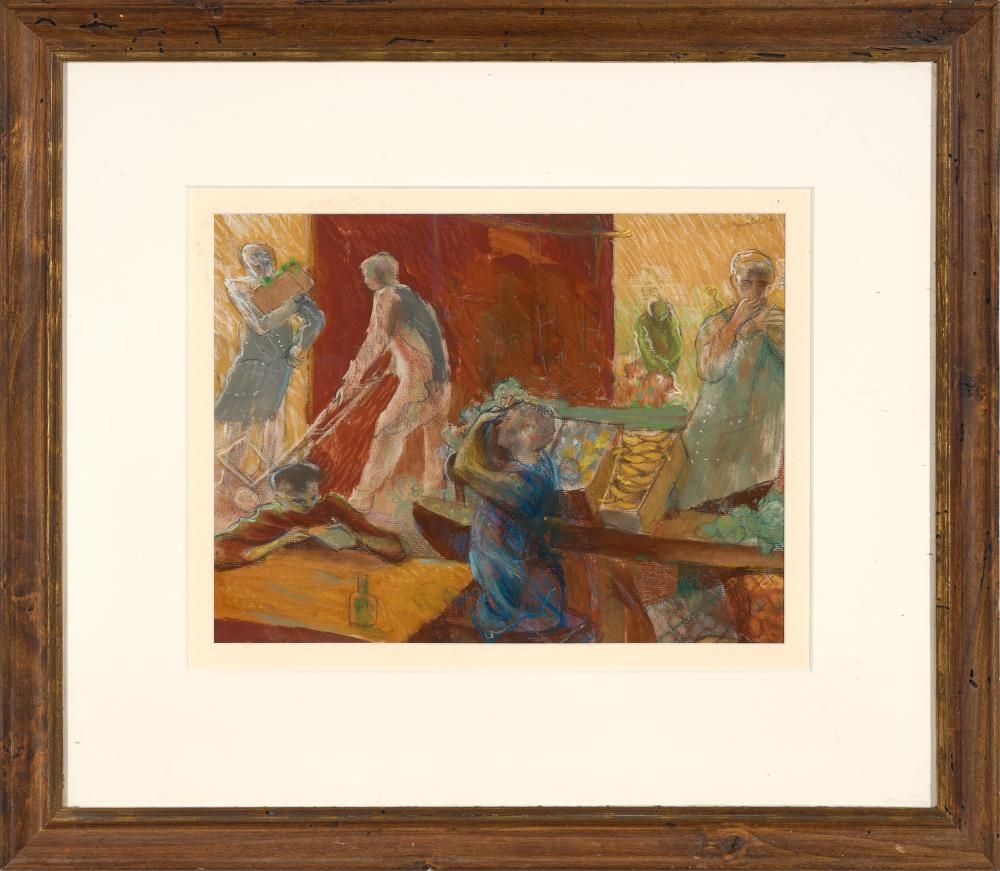 Brian Dunlop | Market Scene, 1962 (1962) | MutualArt